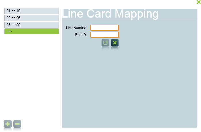 Line Card Mappings